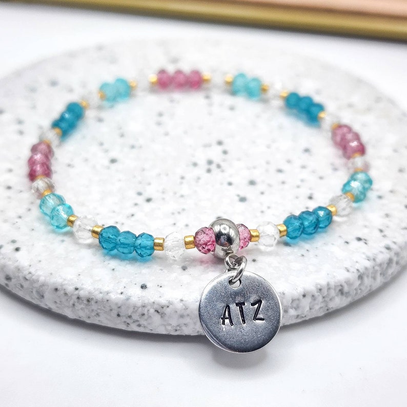 Custom Ateez Atiny Morse Code Beaded Bracelet Kpop Inspired | Etsy