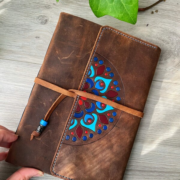 Leather Art Journal - Etsy