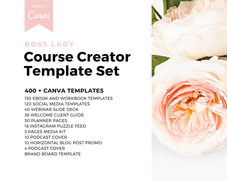 Boss Lady Complete Template Set, Ebook Template Kit, Course Webinar ...