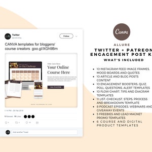 Twitter, Patreon Post Templates, Twitter Post Template, Patreon ...