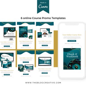 Teal Chic, Pinterest Marketing Kit, Pinterest Canva Templates, Canva ...