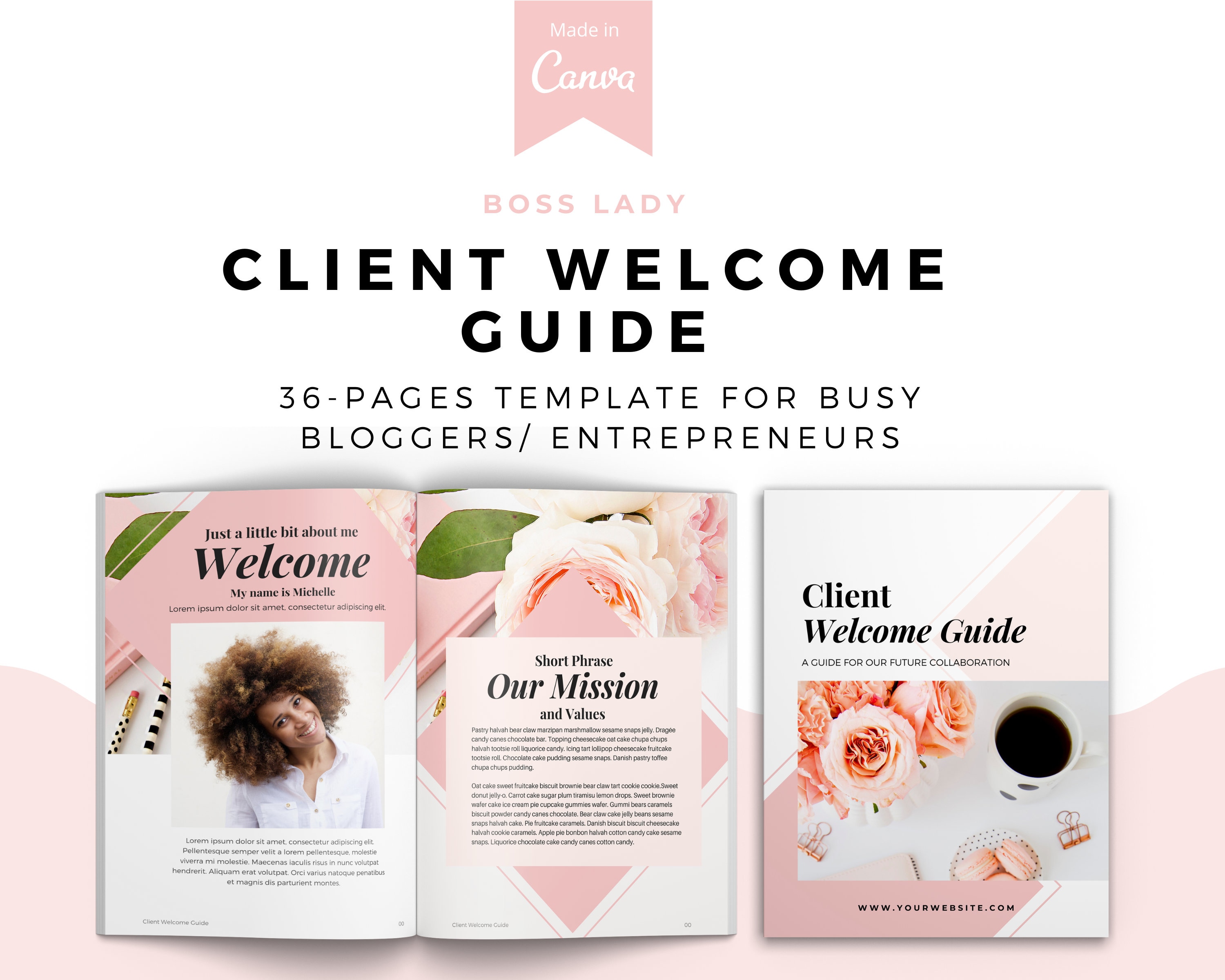 Boss Lady Editable New Client Welcome Packet | Welcome Packet | Client ...