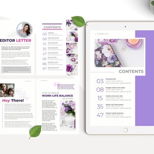 Purple Femme Canva Template Ebook. Lead Magnet Canva Template Ebook ...