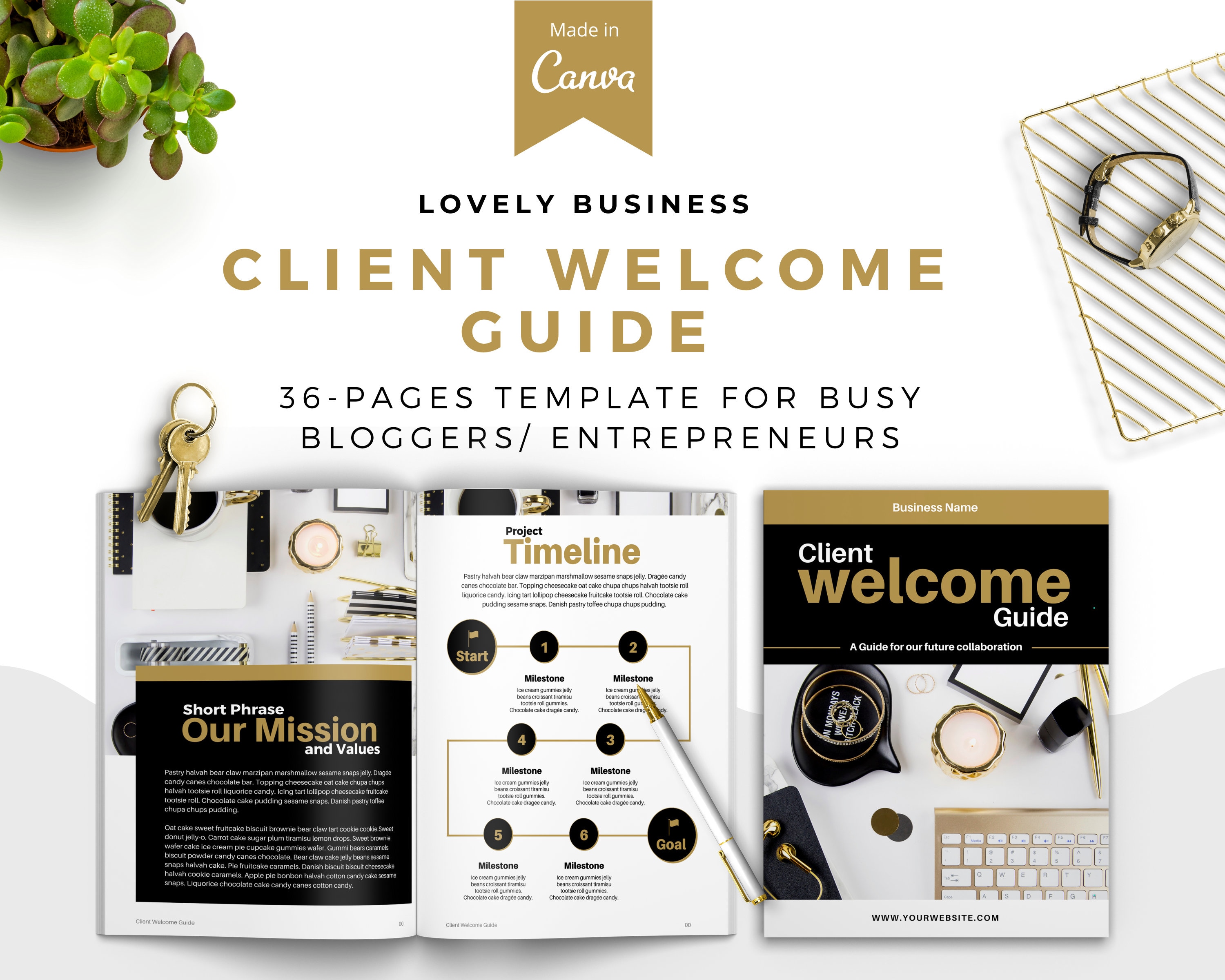 Lovely Business Editable New Client Welcome Packet Welcome | Etsy