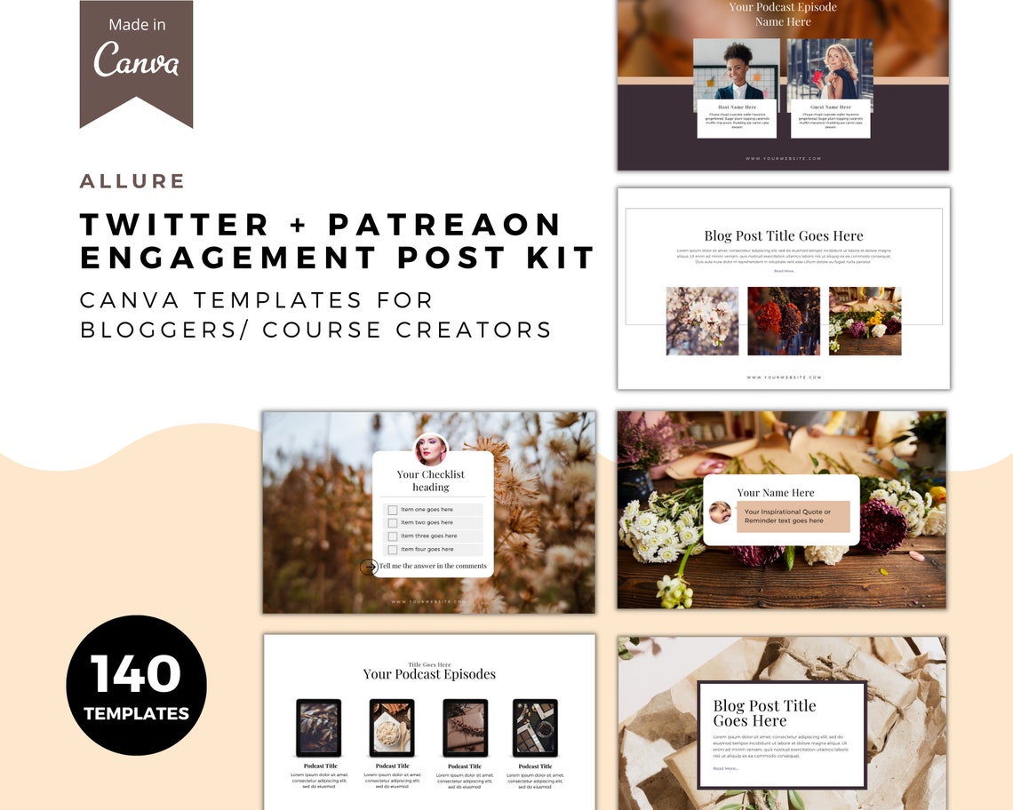 Twitter Patreon Post Templates Twitter Post Template | Etsy