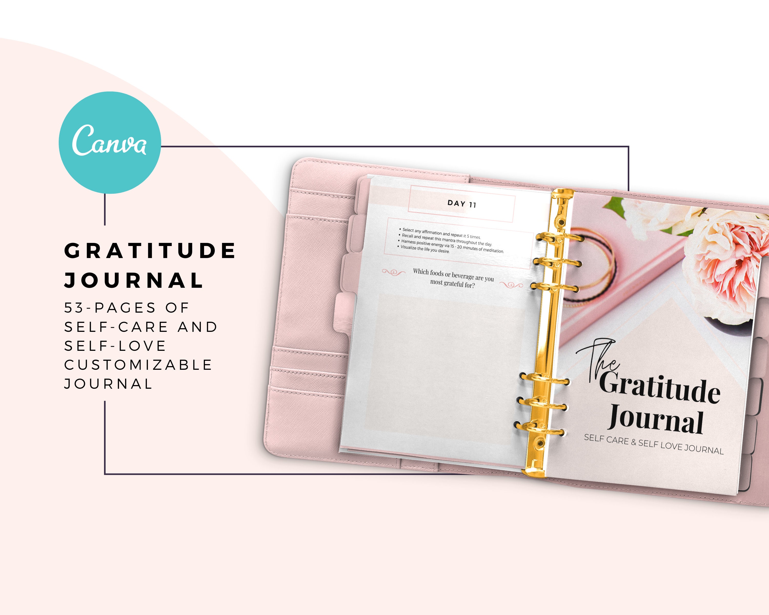 Gratitude Journal Planner Happy Journal Positive | Etsy