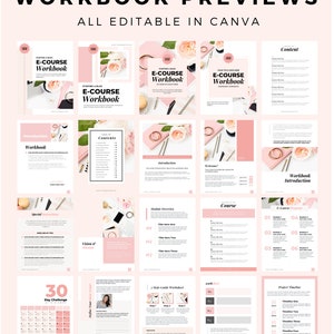 Boss Lady Mega Workbook Canva Template, 95+ Layouts (digital Download ...
