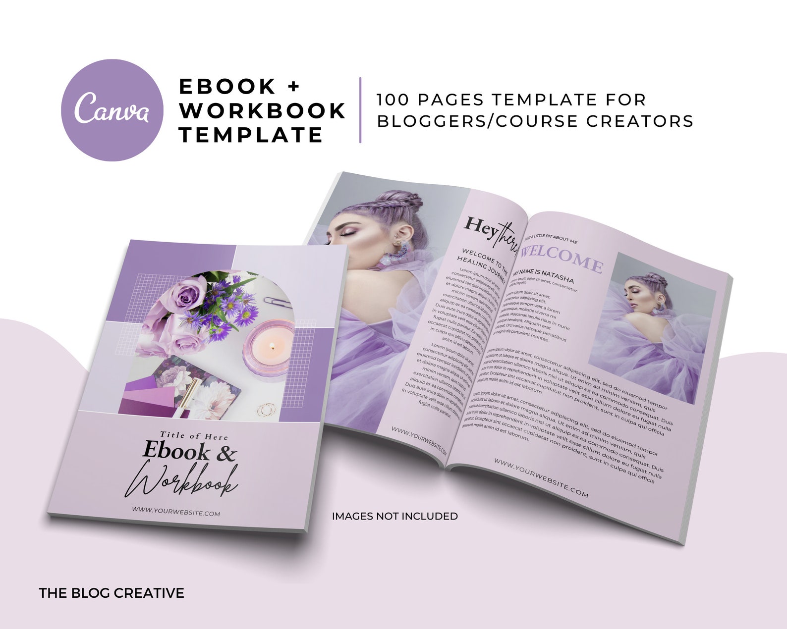 Lively Purple Workbook Canva Template Workbook Template DIY | Etsy