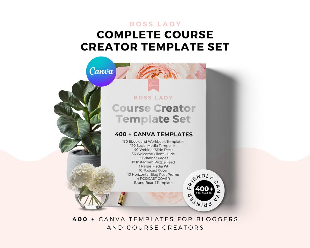 Boss Lady Complete Template Set, Ebook Template Kit, Course Webinar ...