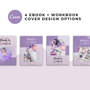 Lively Purple, Workbook Canva Template, Workbook Template, DIY Canva ...