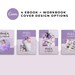 Lively Purple Workbook Canva Template Workbook Template DIY - Etsy