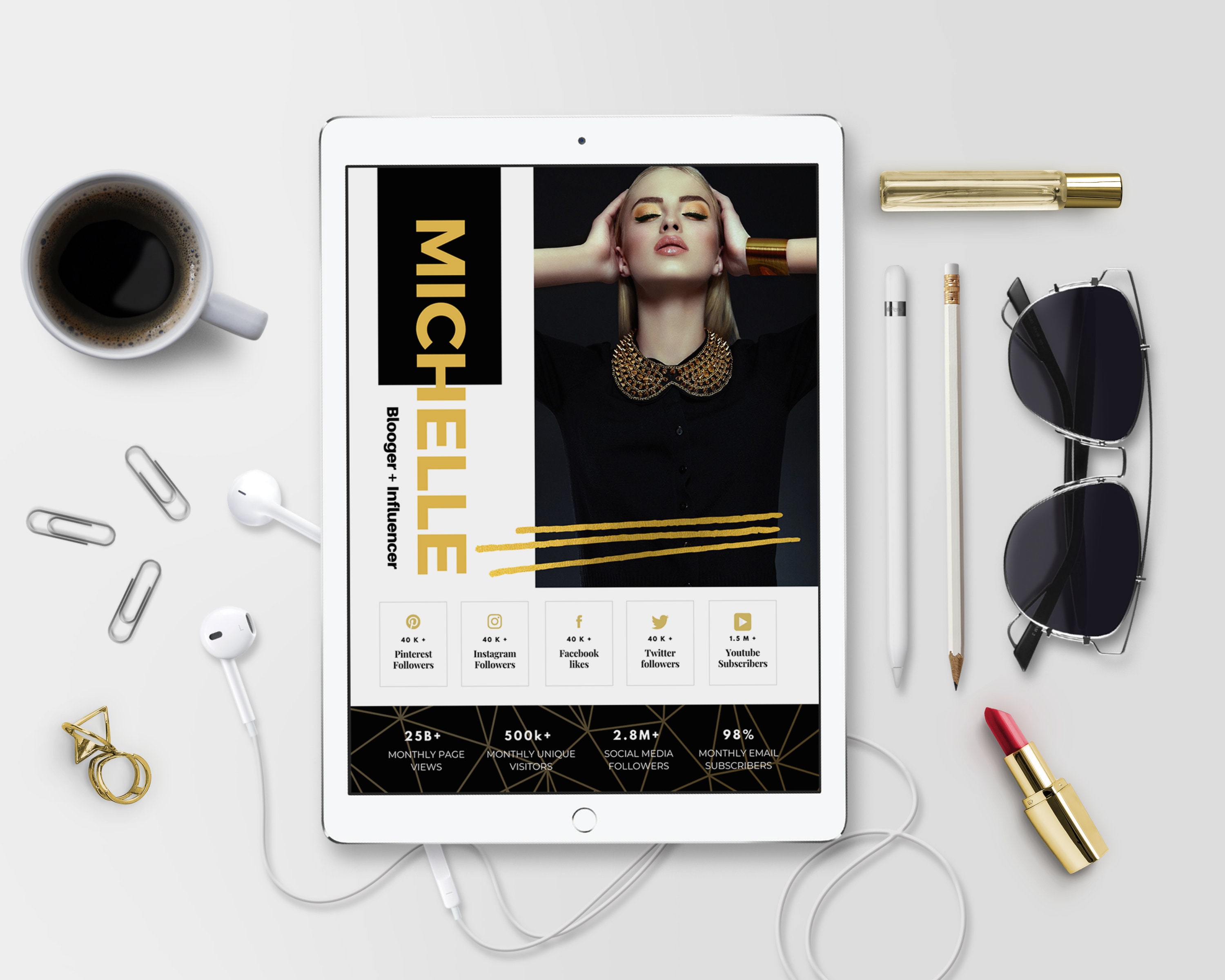 Lovely Business Media Kit Canva Template Media Kit for - Etsy