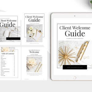 Minimalist Editable New Client Welcome Packet | Welcome Packet | Client ...