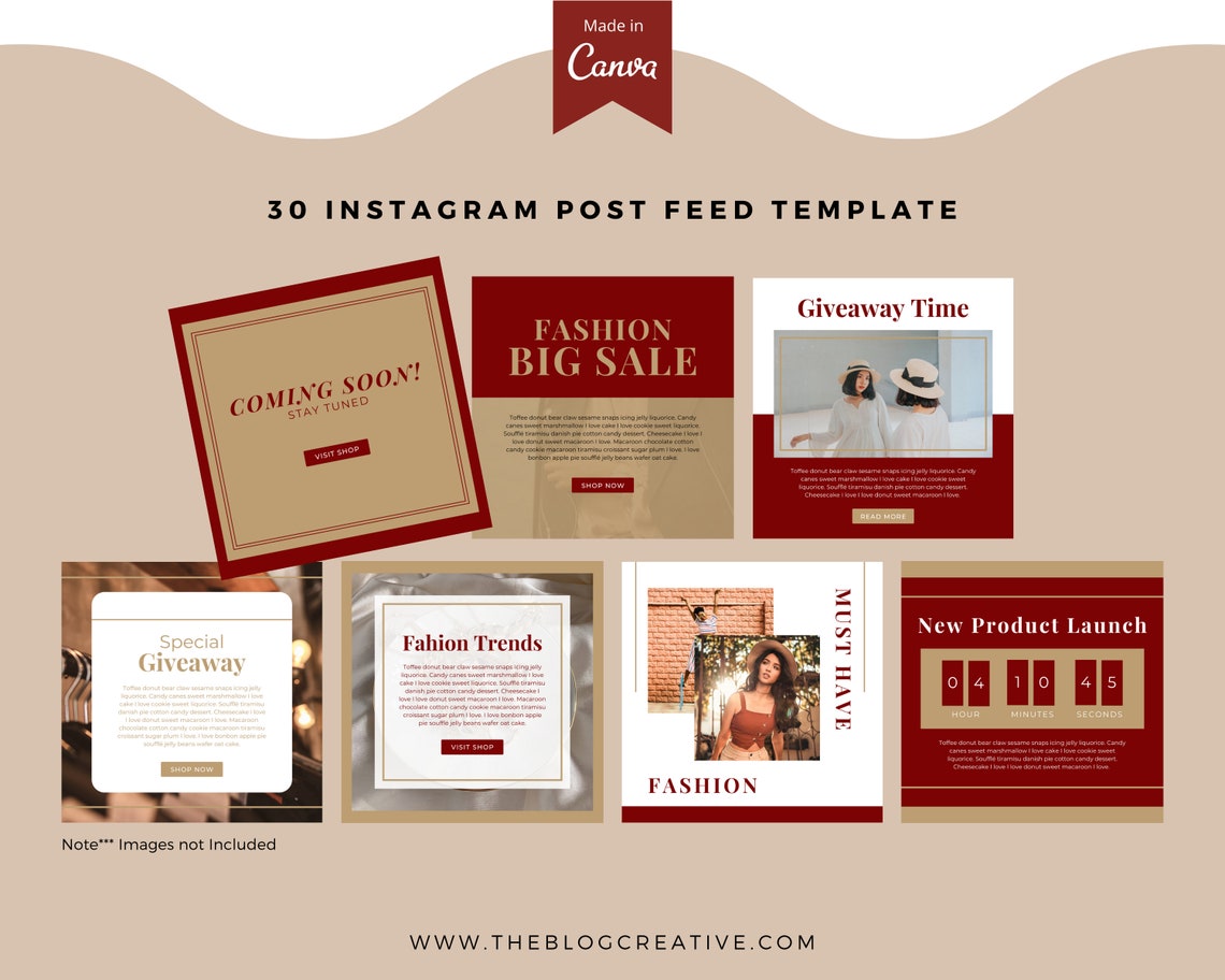 Red and Gold Instagram Posts, Instagram Post, Instagram Posts, Post ...