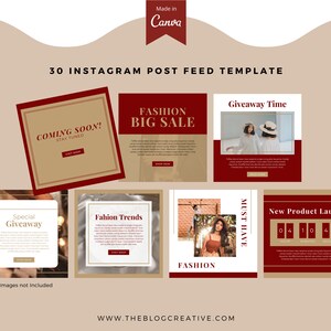 Red and Gold Instagram Posts, Instagram Post, Instagram Posts, Post ...