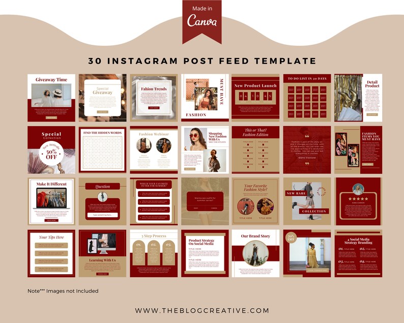 Red and Gold Instagram Posts, Instagram Post, Instagram Posts, Post ...