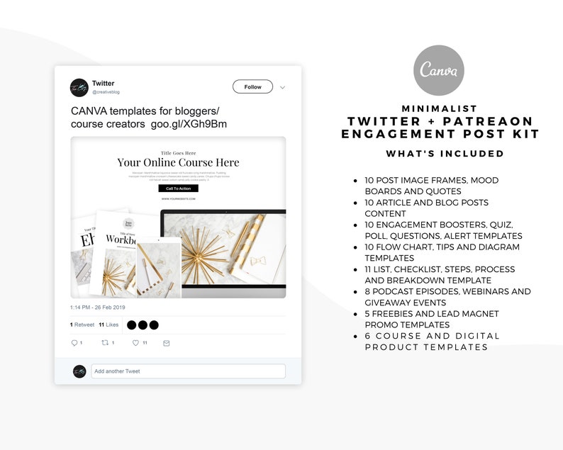 Twitter Patreon Post Templates Twitter Post Template - Etsy