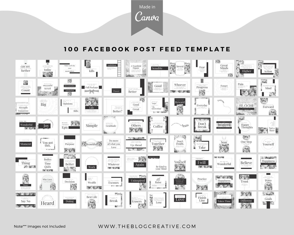 300 Inspirational Quotes Templates for Canva Canva Template - Etsy