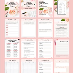 Boss Lady Mini Workbook Canva Template. DIY Course Workbook, Lead ...