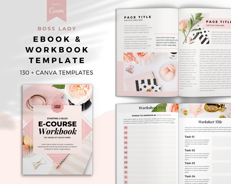 Boss Lady Complete Template Set, Ebook Template Kit, Course Webinar ...
