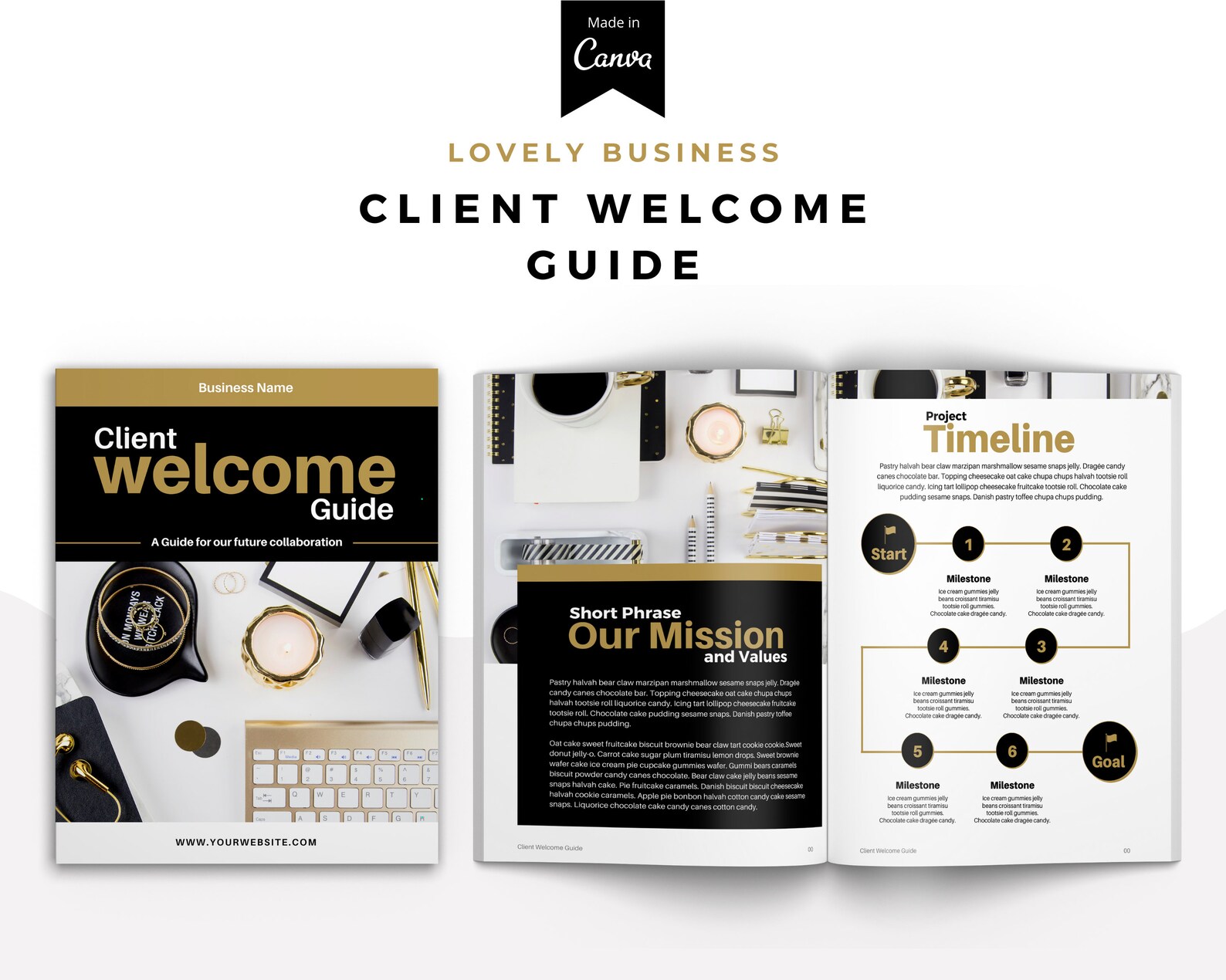 Lovely Business Complete Template Set Ebook Template Kit - Etsy