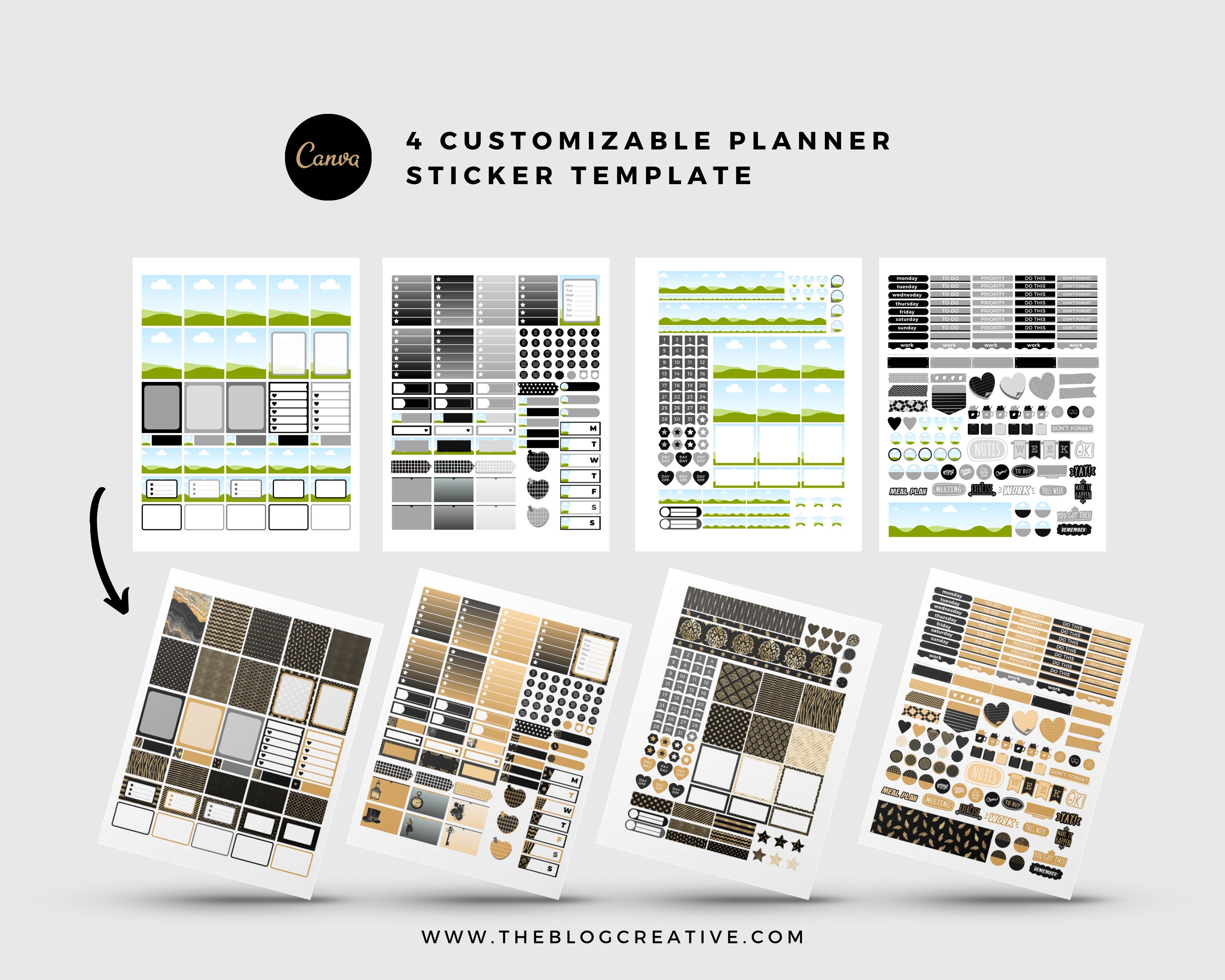 Customize Your Own Planner Template, Canva Template, DIY Planner ...