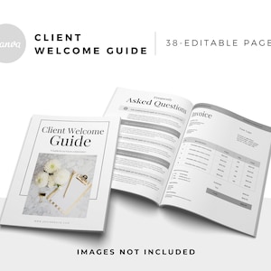 Minimalist Editable New Client Welcome Packet | Welcome Packet | Client ...