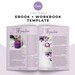 Lively Purple Workbook Canva Template Workbook Template DIY - Etsy