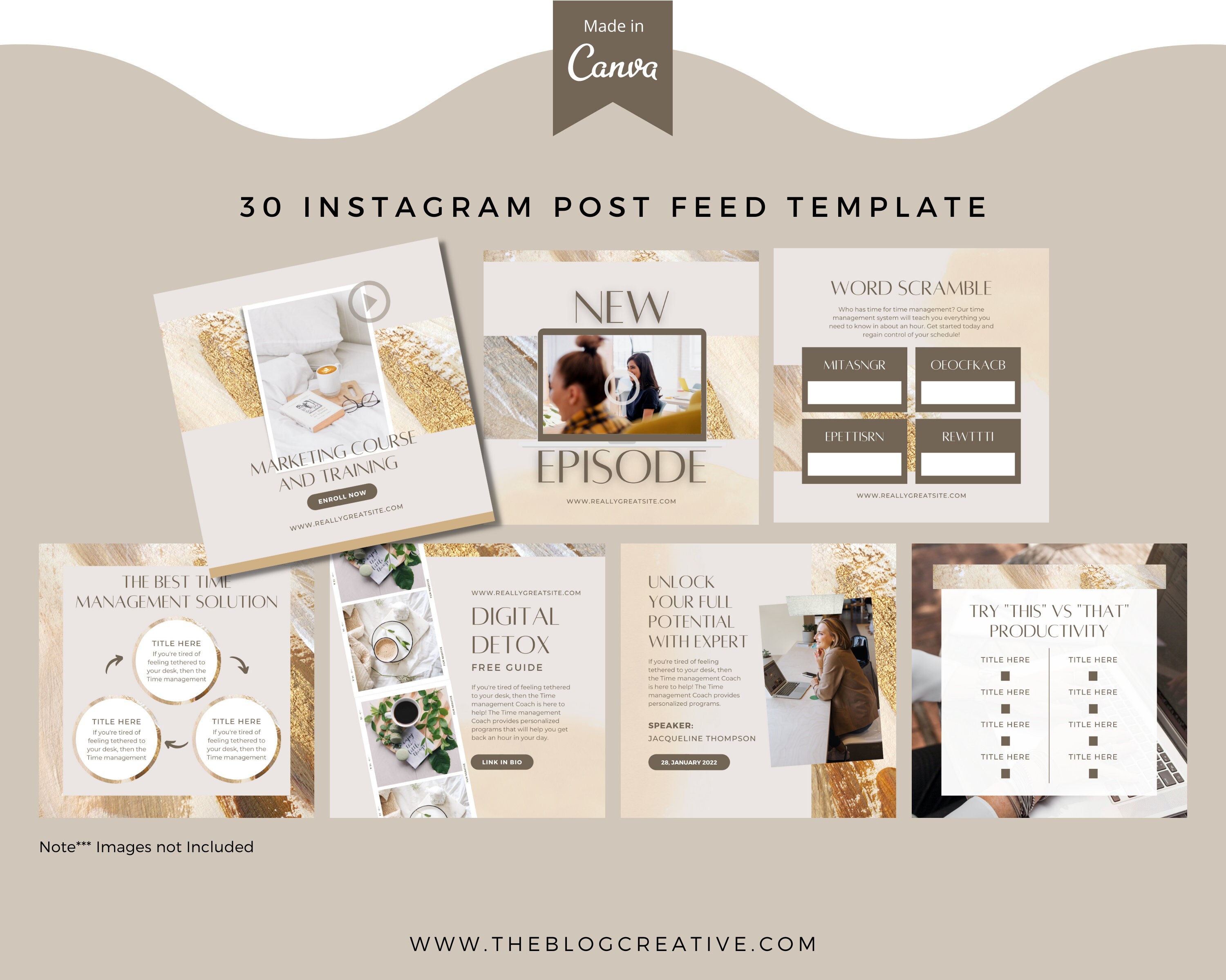 60 Coaching Instagram Templates for Canva Canva Template - Etsy