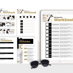 Lovely Business Mini Workbook Canva Template. Workbook, DIY Canva ...