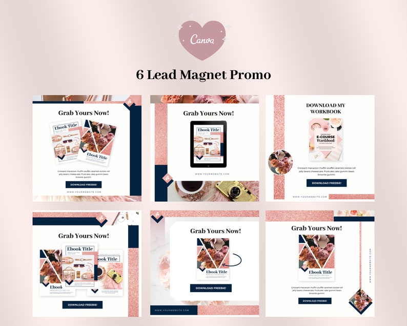 Rose Gold Chic Instagram Template Instagram Post Instagram - Etsy