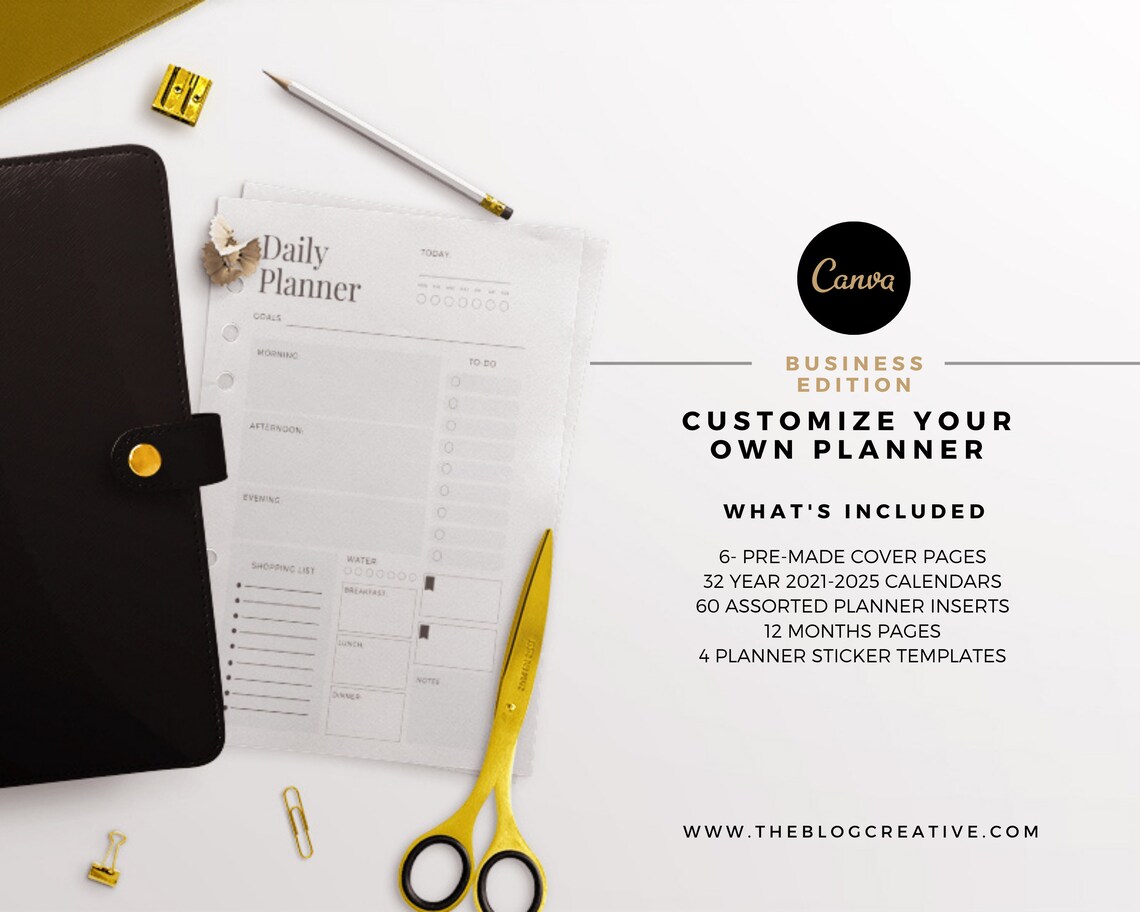 Customize Your Own Planner Template, Canva Template, DIY Planner ...