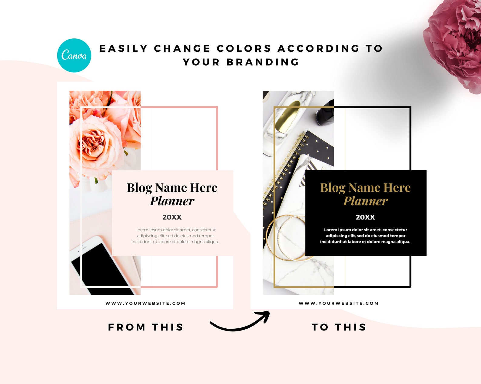 Boss Lady Canva Planner Template Canva Template DIY Planner - Etsy