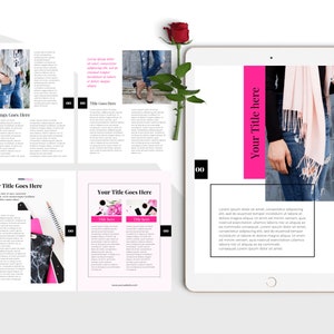 Hot Pink Fashion Canva Templateebook. Lead Magnet Canva Template Ebook ...