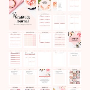 Gratitude Journal Planner, Happy Journal, Positive Inspiration, 30 Day ...