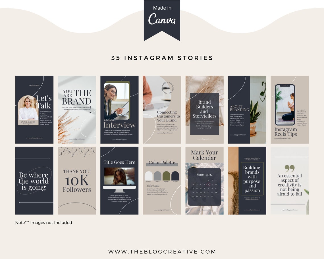 Branding Instagram Templates Canva Template Brand Coach - Etsy