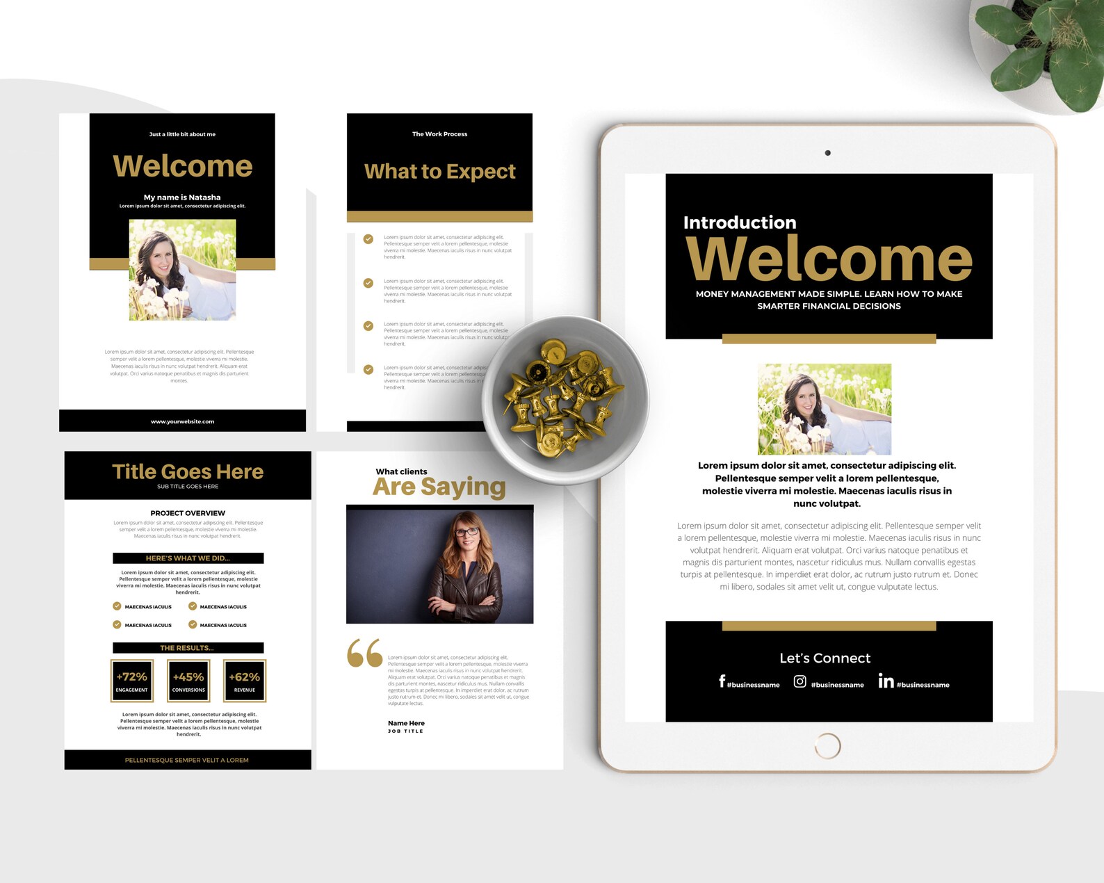 Lovely Business Mini Workbook Canva Template. Workbook, DIY Canva ...