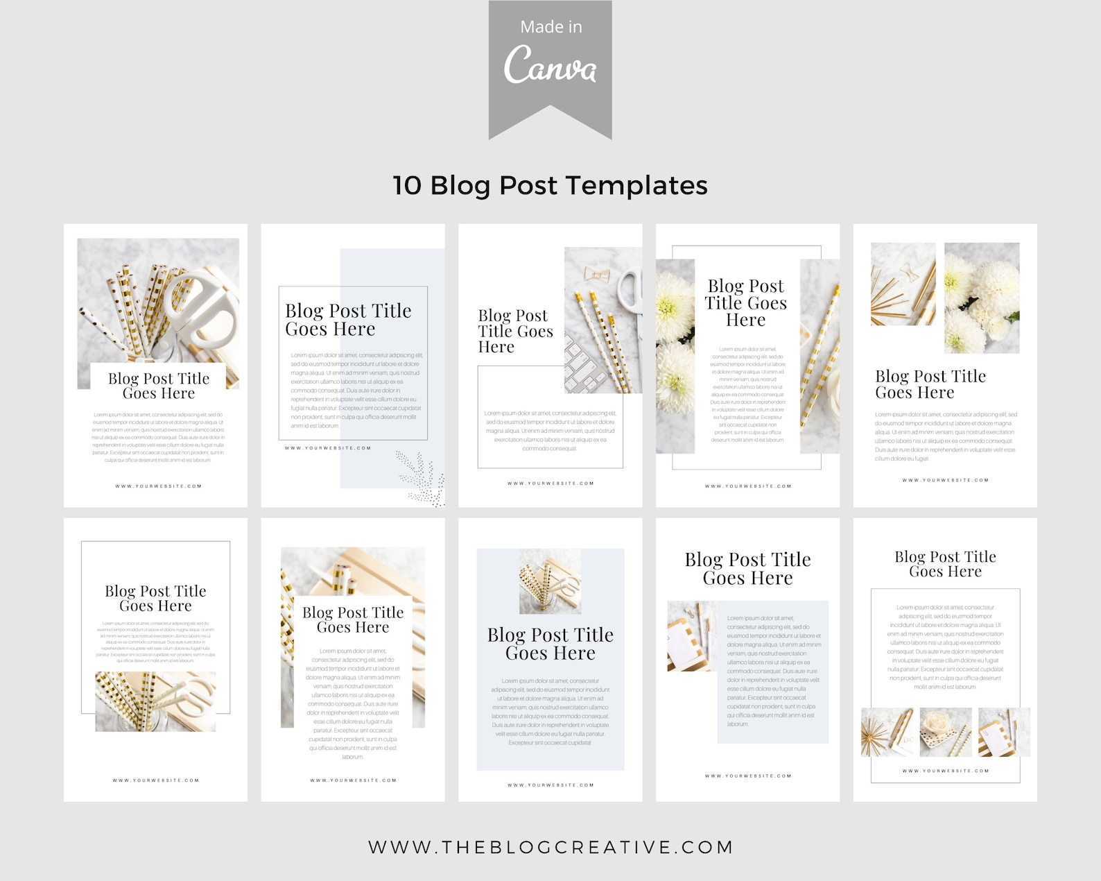 Minimalist Pinterest Marketing Kit Pinterest Canva Templates | Etsy