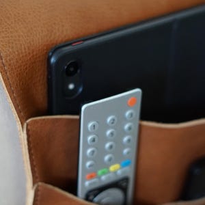 Remote Control Pocket, Leather Sofa Armrest Organizer, Leather Arm ...