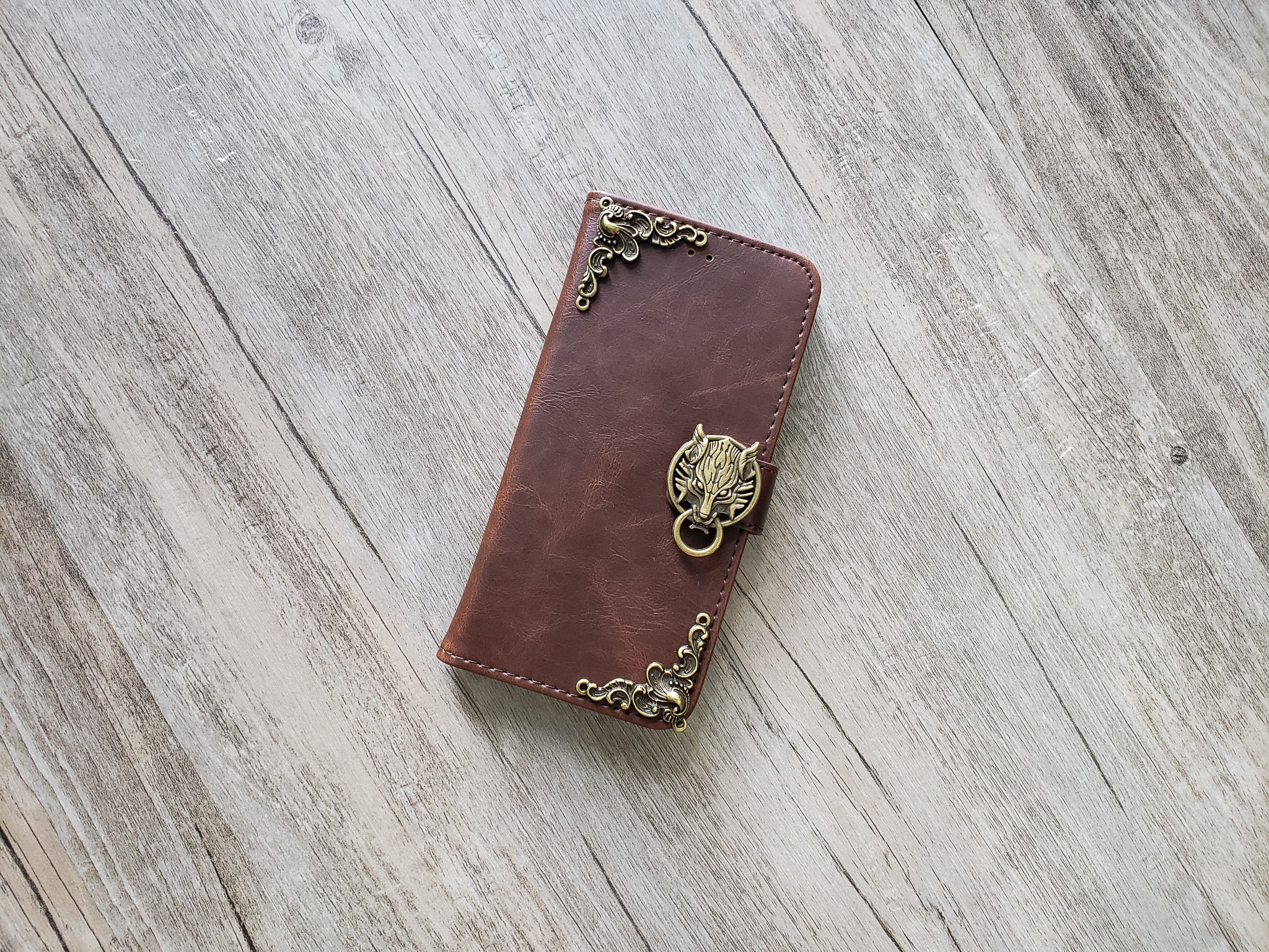 Final Fantasy 7 Cloudy Wolf Handmade Phone Wallet Case for - Etsy