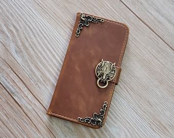 Final Fantasy 7 Cloudy Wolf Handmade Phone Wallet Case for | Etsy