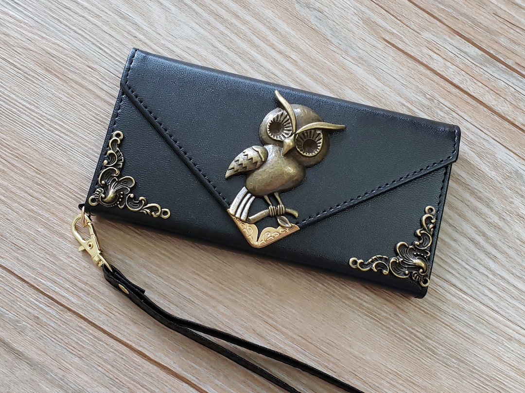 Owl Envelope Phone Leather Wallet Case for iPhone X XS XR 13 14 Pro Max ...