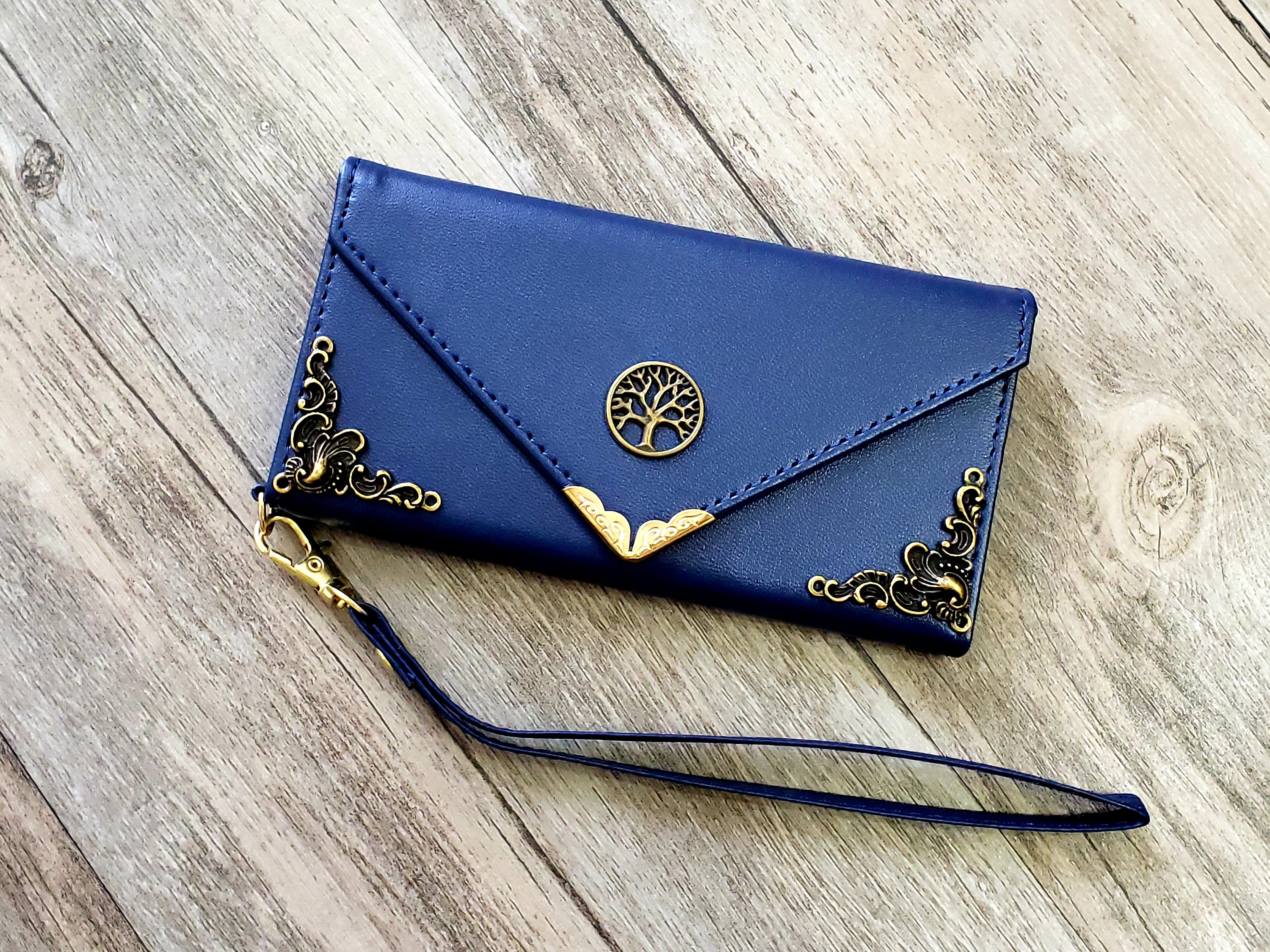 Tree envelope phone leather wallet case for iPhone X XS XR 11 | Etsy