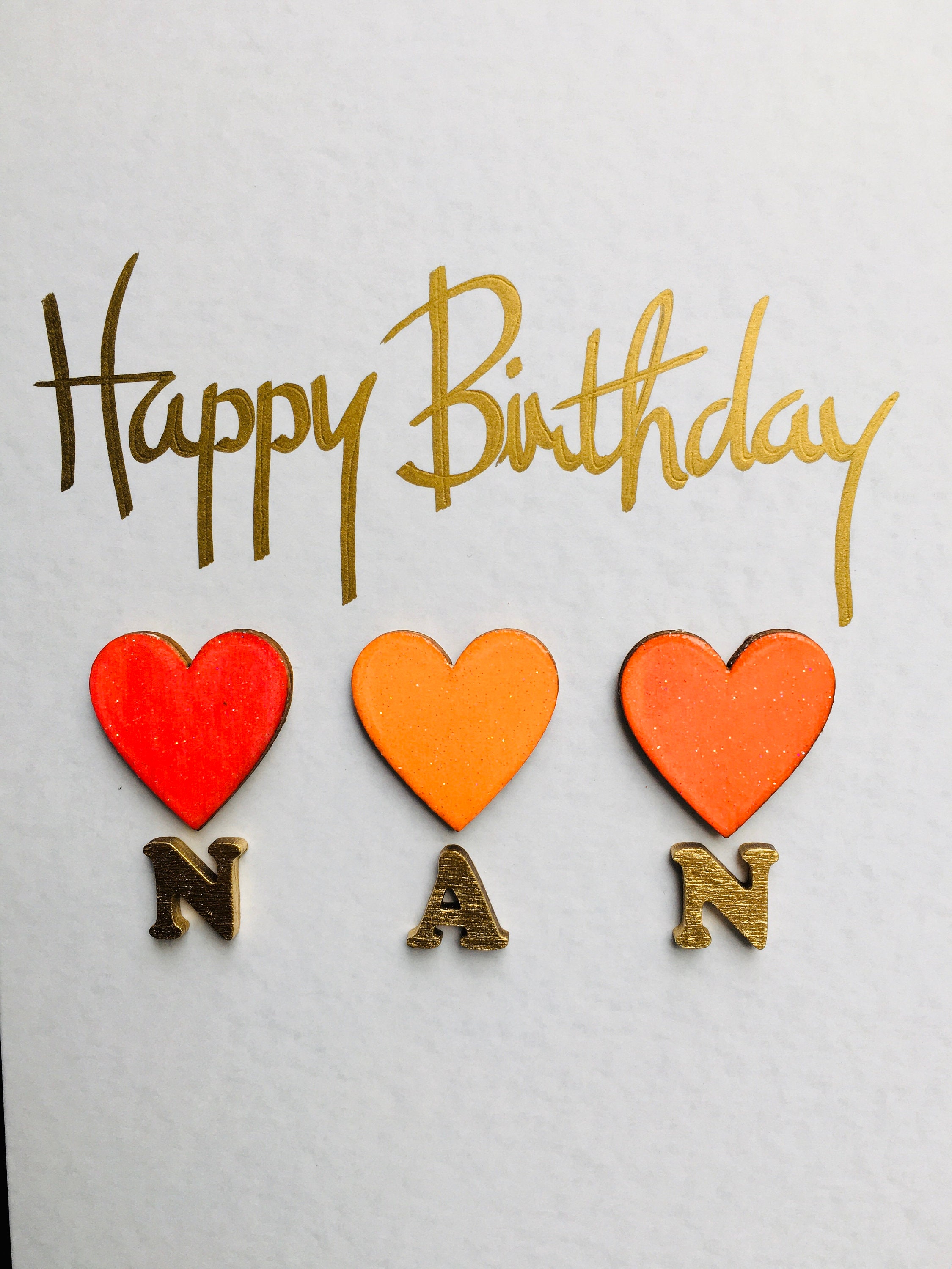 Happy birthday nan card//nan birthday/birthday nan/large | Etsy