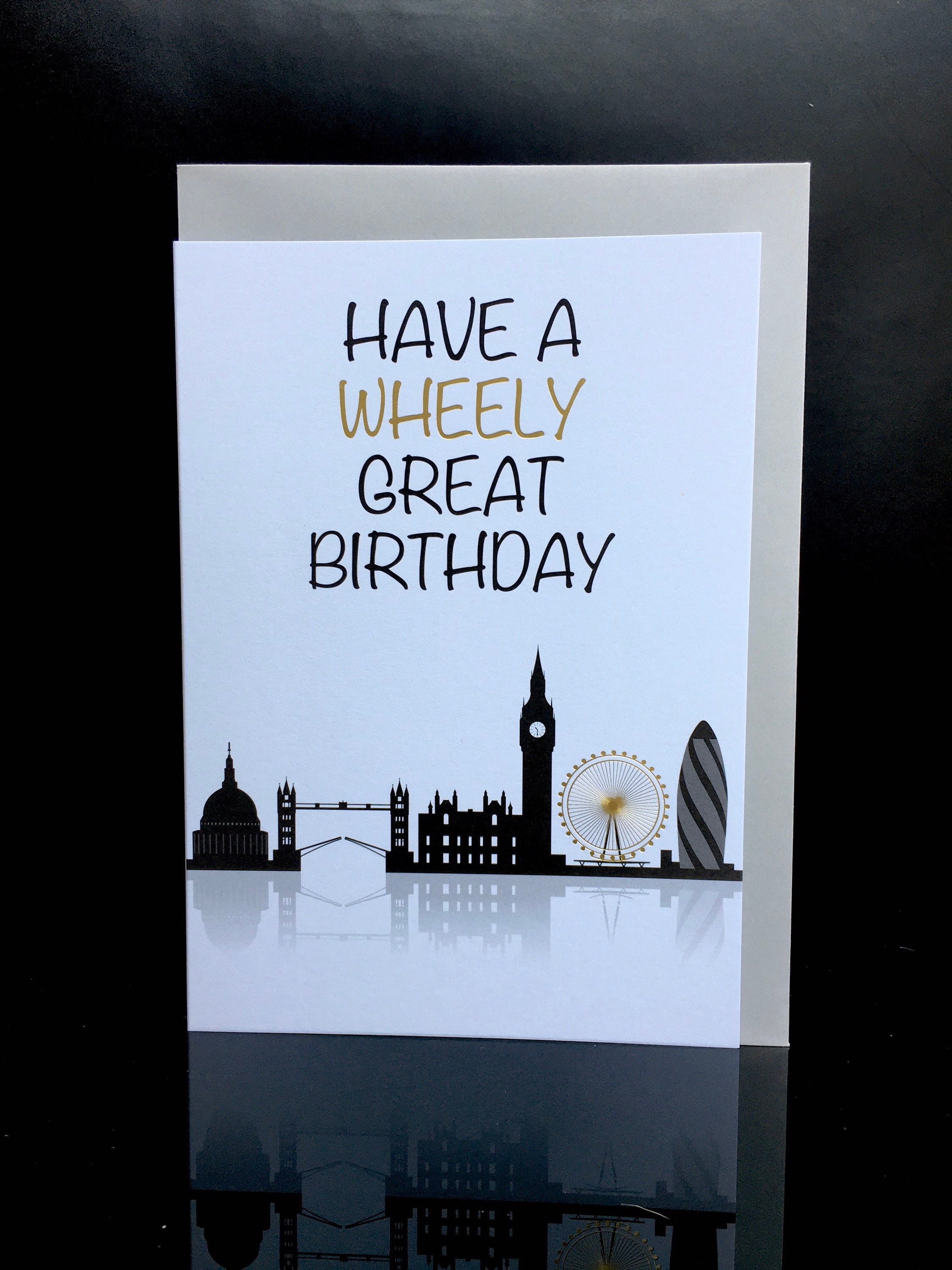 Have a Wheely Great Birthday/birthday Card/large | Etsy