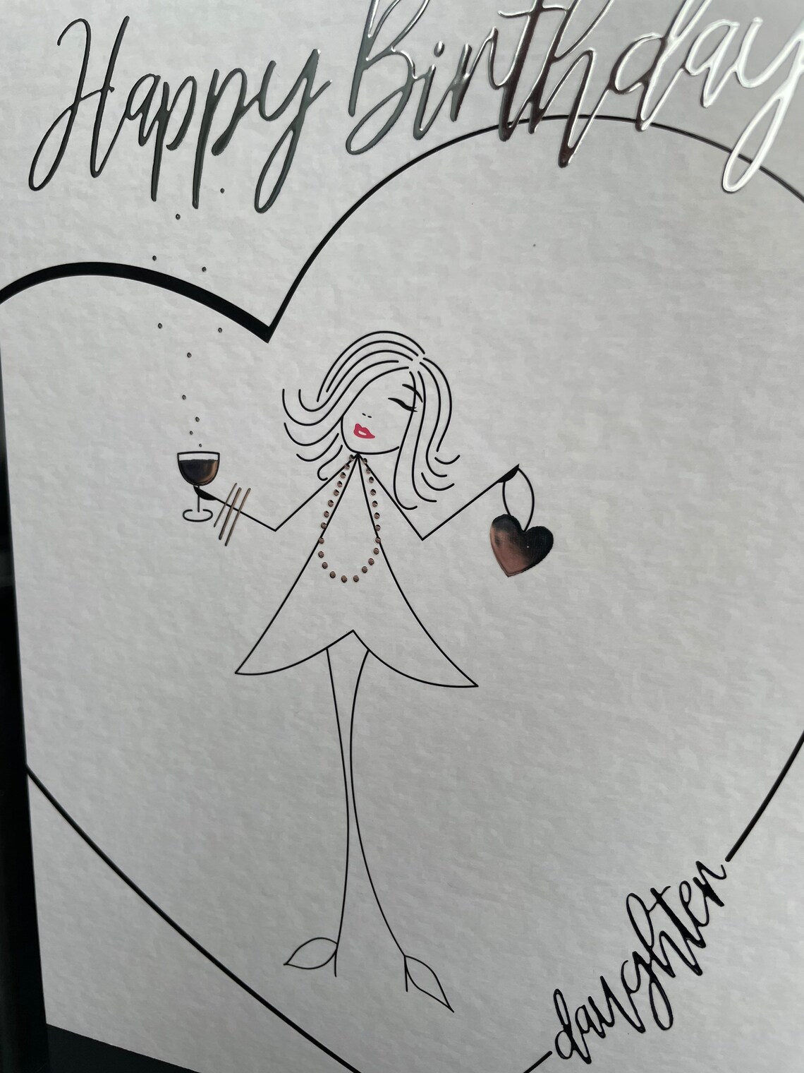 Happy Birthday Daughter/daughter Birthday Card/large - Etsy