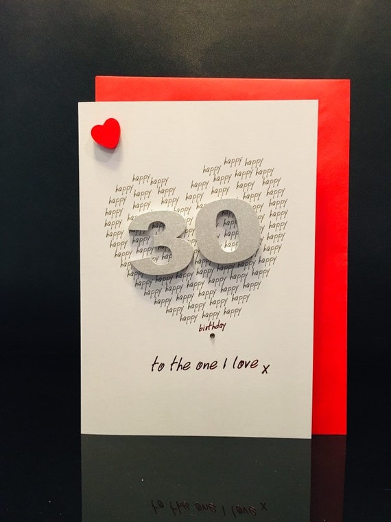 30 Birthday card/large card/Birthday card for | Etsy