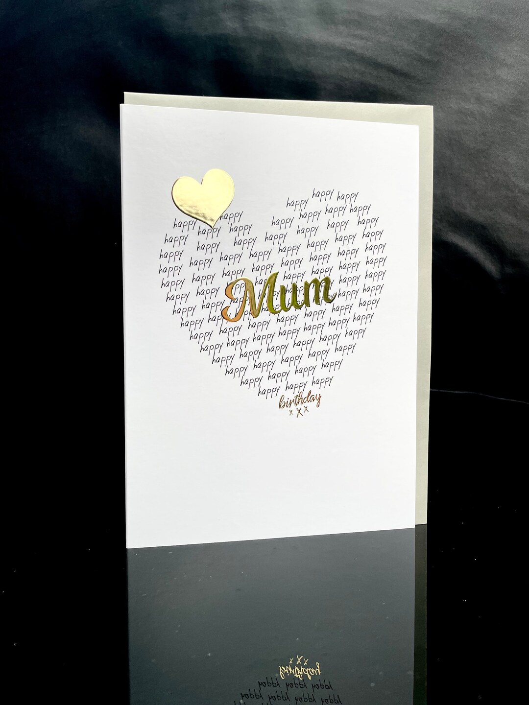 Mum Birthday Card/birthday Card for Mum/large Card/female/mum/heart ...