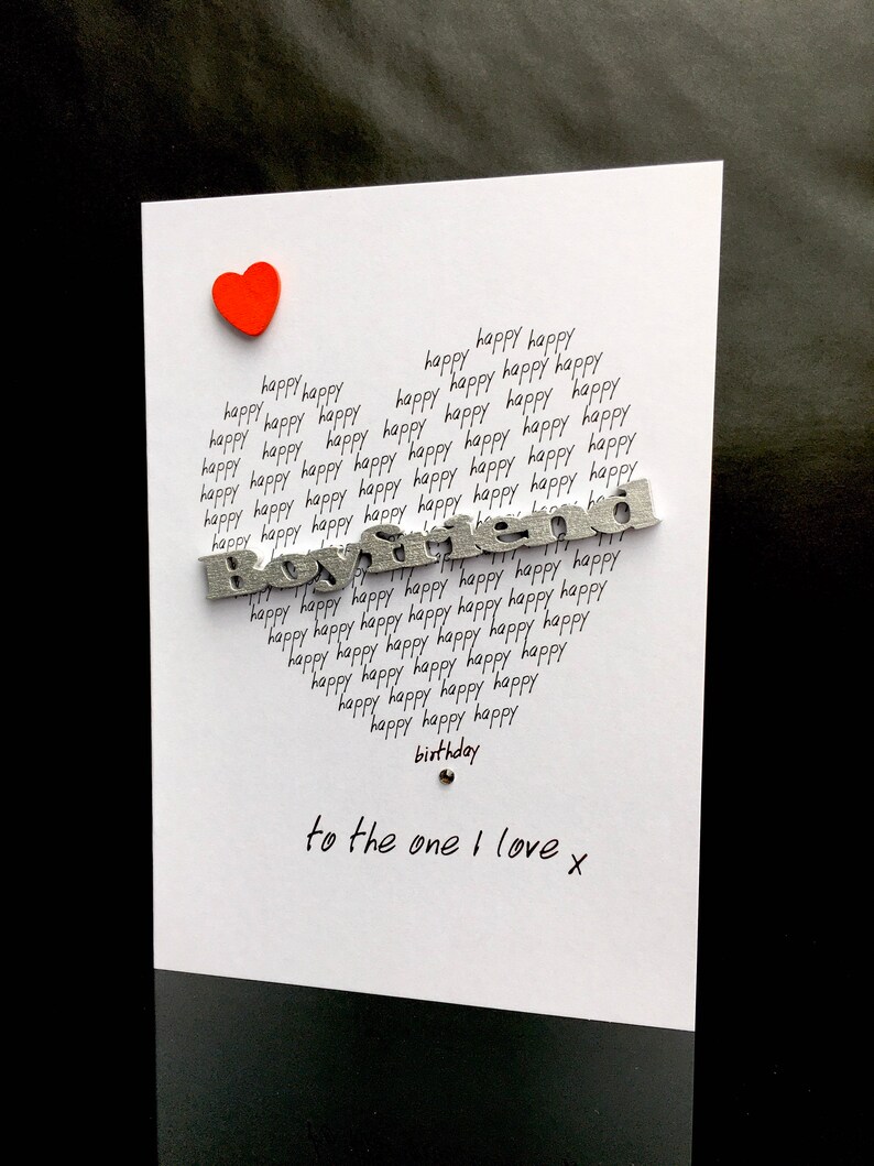 Boyfriend Birthday Card/birthday Card for Boyfriend/large - Etsy