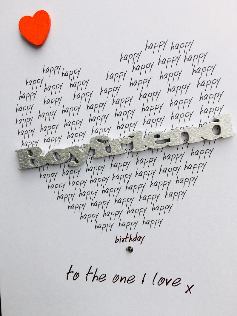 Boyfriend Birthday Card/birthday Card for Boyfriend/large - Etsy